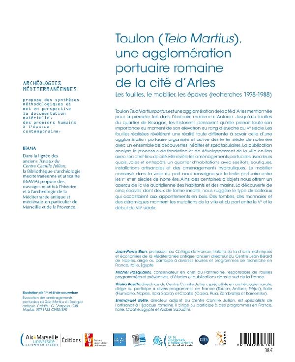 Toulon (Telo Martius), une agglomération portuaire romaine de la cité ...